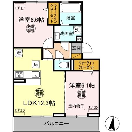 KOCHIA N・S A棟 102号室(佐倉駅/1階/2LDK)の賃貸物件(賃貸アパート)【ハウスコム】