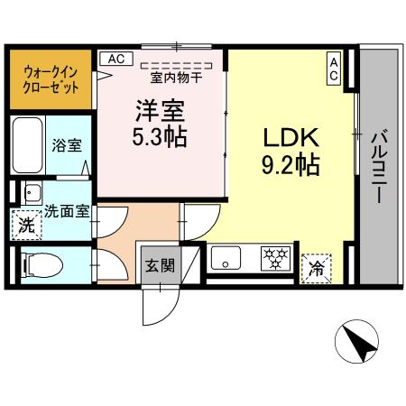 D Paina 台町 201号室(東門前駅/2階/1LDK)の賃貸物件(賃貸アパート)【ハウスコム】