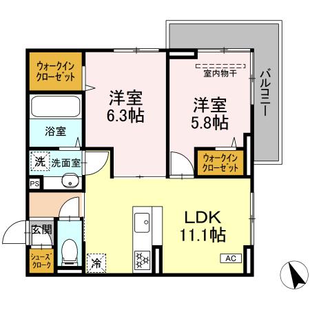 仮称）D-ROOM梶ヶ谷6丁目 301号室(梶が谷駅/3階/2LDK)の賃貸物件(賃貸アパート)【ハウスコム】