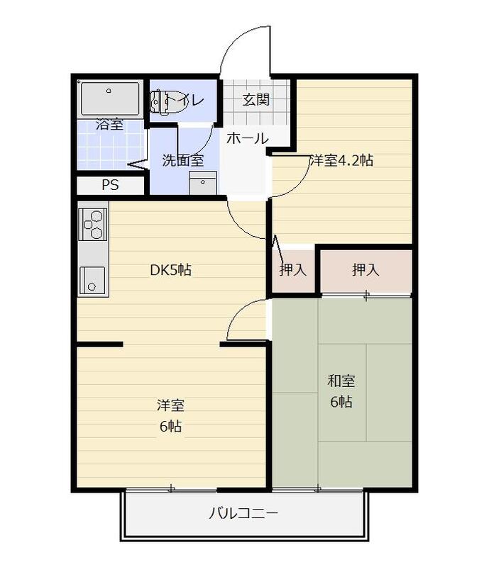 サンビレッジけやき台 102号室(東水戸駅/1階/2LDK)の賃貸物件(賃貸アパート)【ハウスコム】