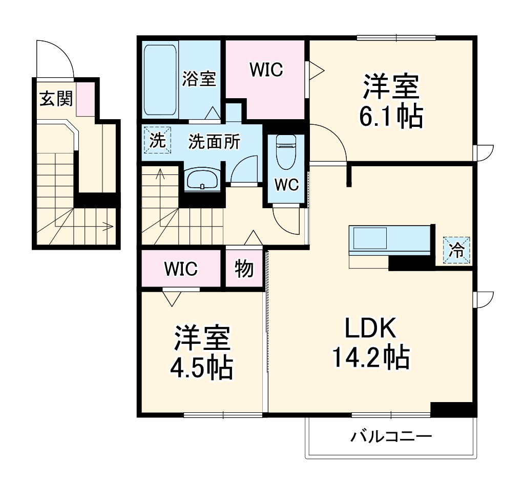 (仮)D-room駒木 Ⅰ 201号室(豊四季駅/2階/2LDK)の賃貸物件(賃貸アパート)【ハウスコム】