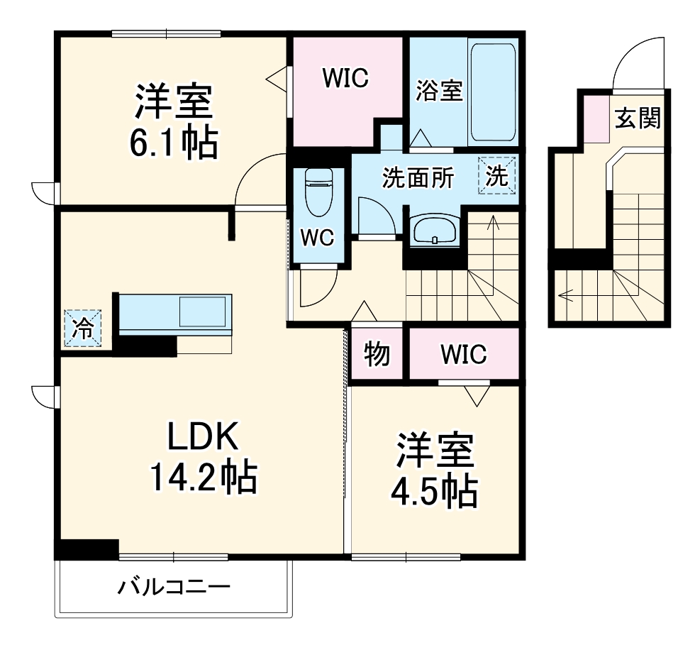 (仮)D-room駒木 Ⅰ 205号室(豊四季駅/2階/2LDK)の賃貸物件(賃貸アパート)【ハウスコム】