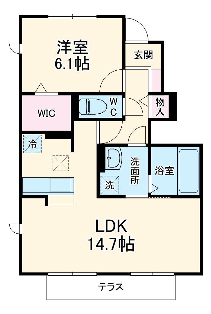 (仮)D-room駒木 Ⅱ 105号室(豊四季駅/1階/1LDK)の賃貸物件(賃貸アパート)【ハウスコム】