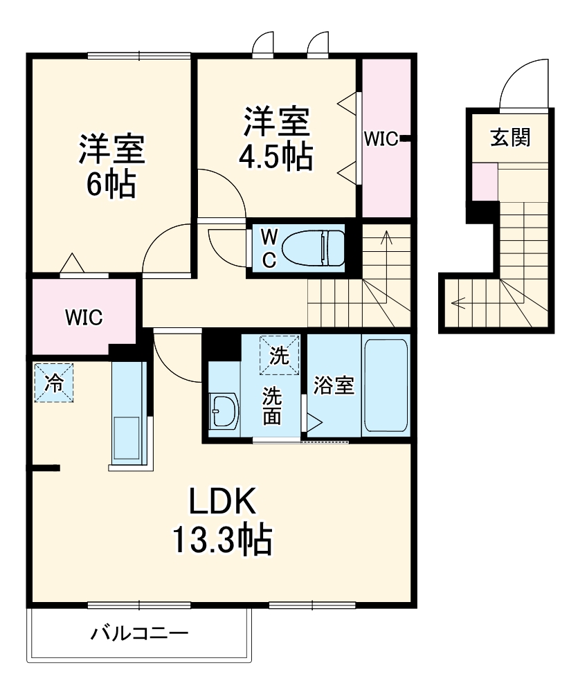 (仮)D-room駒木 Ⅱ 202号室(豊四季駅/2階/2LDK)の賃貸物件(賃貸アパート)【ハウスコム】