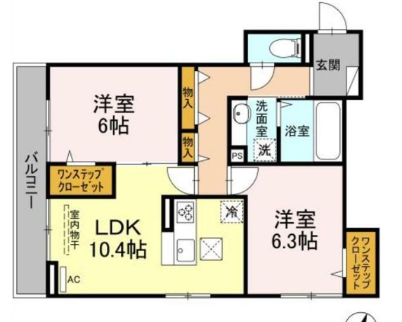 仮）D－room上小田中1丁目(ディールームカミコダナカイッチョウメ) 103号室(武蔵新城駅/1階/2LDK)の賃貸物件(賃貸アパート)【ハウスコム】
