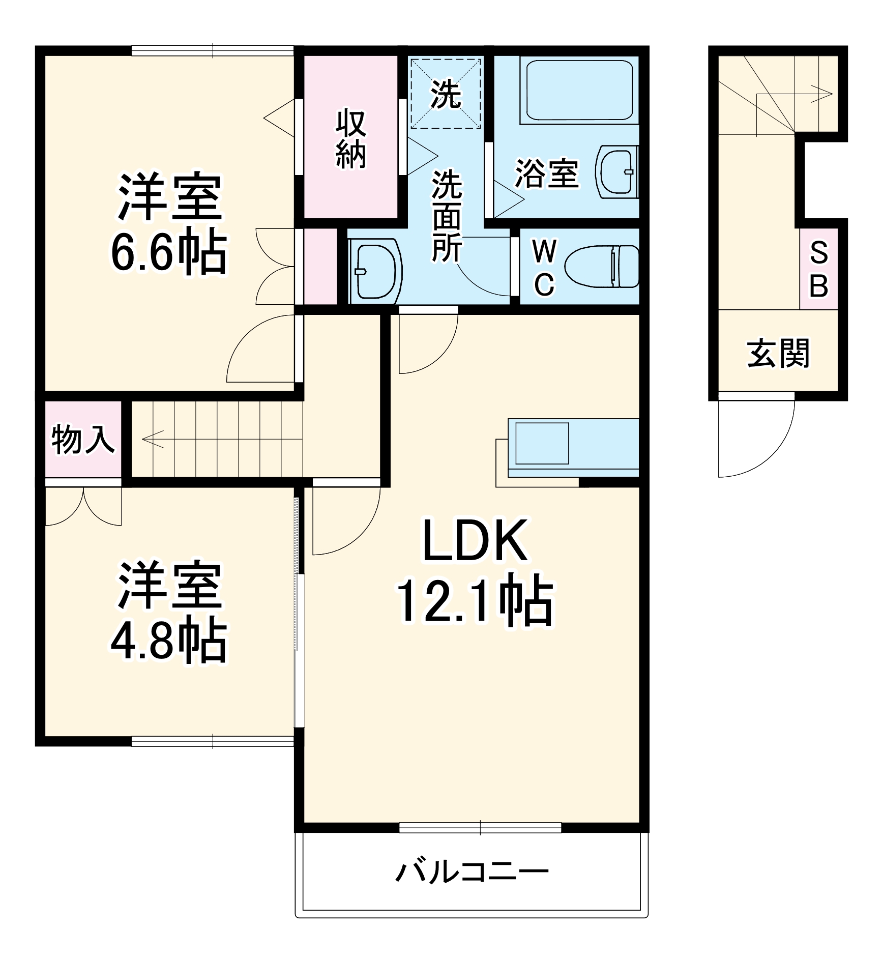 コンフォートSAICA 201号室(飯能駅/2階/2LDK)の賃貸物件(賃貸アパート)【ハウスコム】