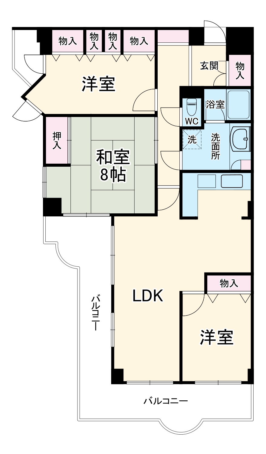 ハイネス緑地公園 502号室(緑地公園駅/5階/3LDK)の賃貸物件(賃貸マンション)【ハウスコム】