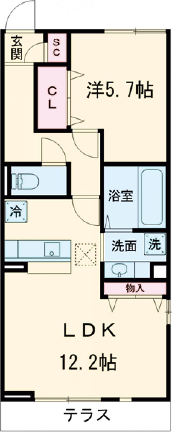 （仮）D-room能ヶ谷4丁目 106号室(鶴川駅/1階/1LDK)の賃貸物件(賃貸アパート)【ハウスコム】