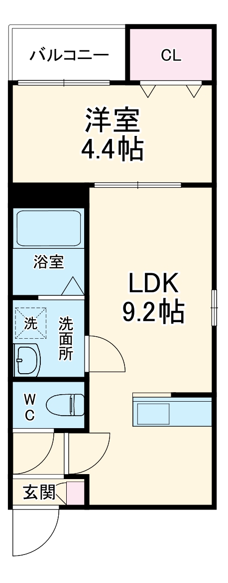 LECOCON一宮Ⅴ 202号室(観音寺駅/2階/1LDK)の賃貸物件(賃貸アパート)【ハウスコム】