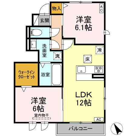 TORISIA･ST 高丘 101号室(上島駅/1階/2LDK)の賃貸物件(賃貸マンション)【ハウスコム】