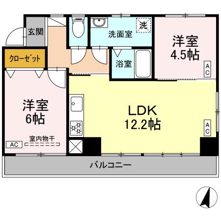 テネラメンテ 102号室(新清洲駅/1階/2LDK)の賃貸物件(賃貸マンション)【ハウスコム】