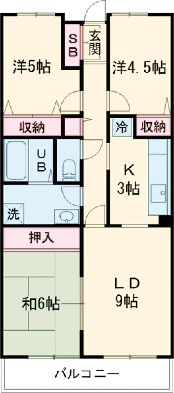 メゾングレイス瑞江 203号室(瑞江駅/2階/3LDK)の賃貸物件(賃貸マンション)【ハウスコム】